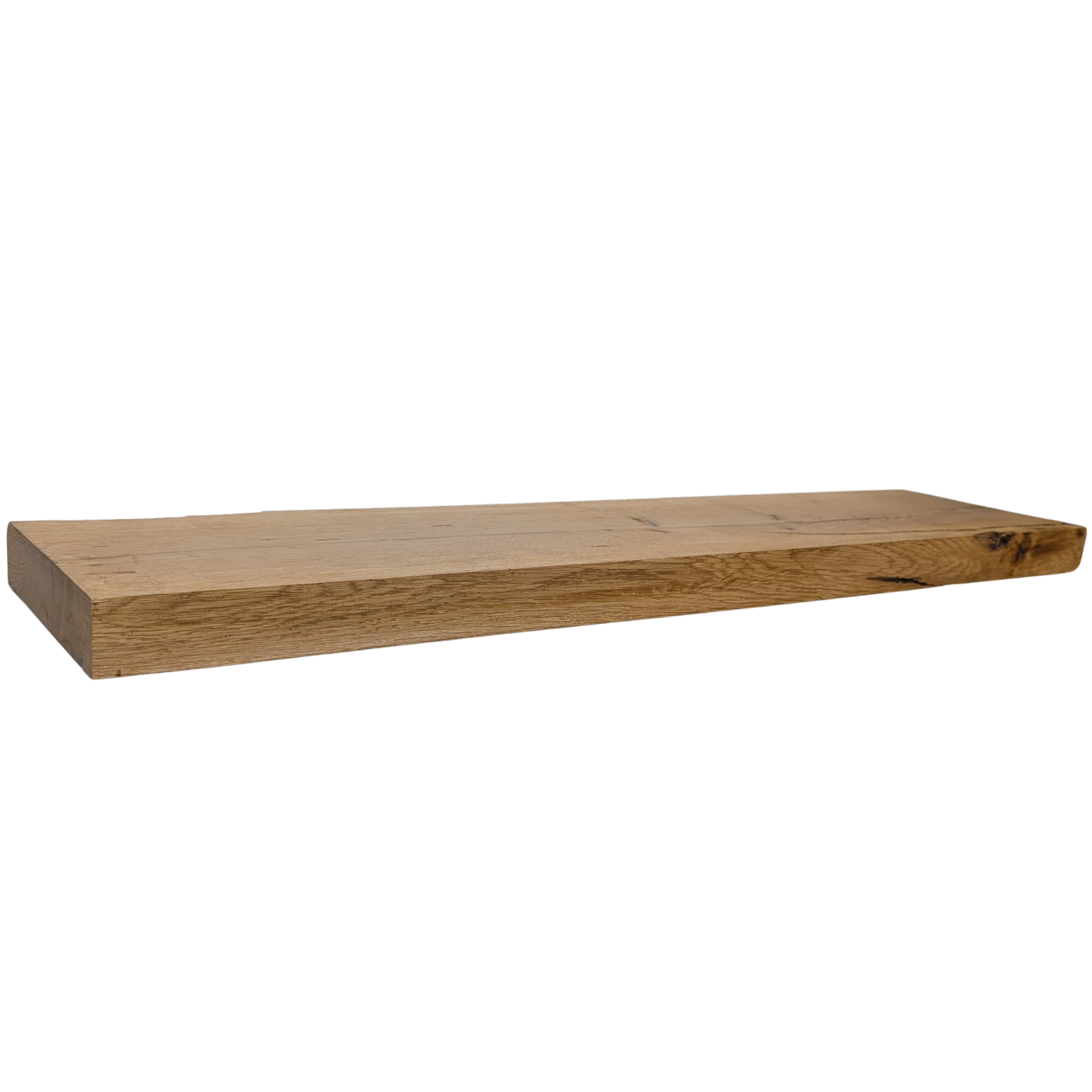 8in x 2in Floating Solid Oak Shelf - 5 Finishes Available 8x2 - Handma ...